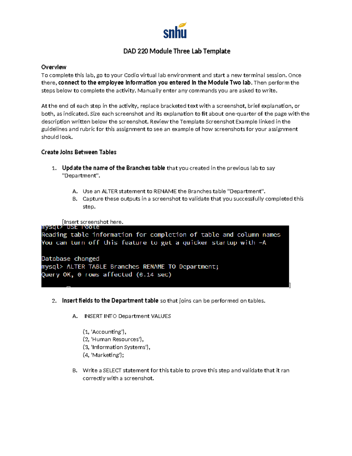 DAD 220 Module Three Lab Template - DAD 220 Module Three Lab Template ...