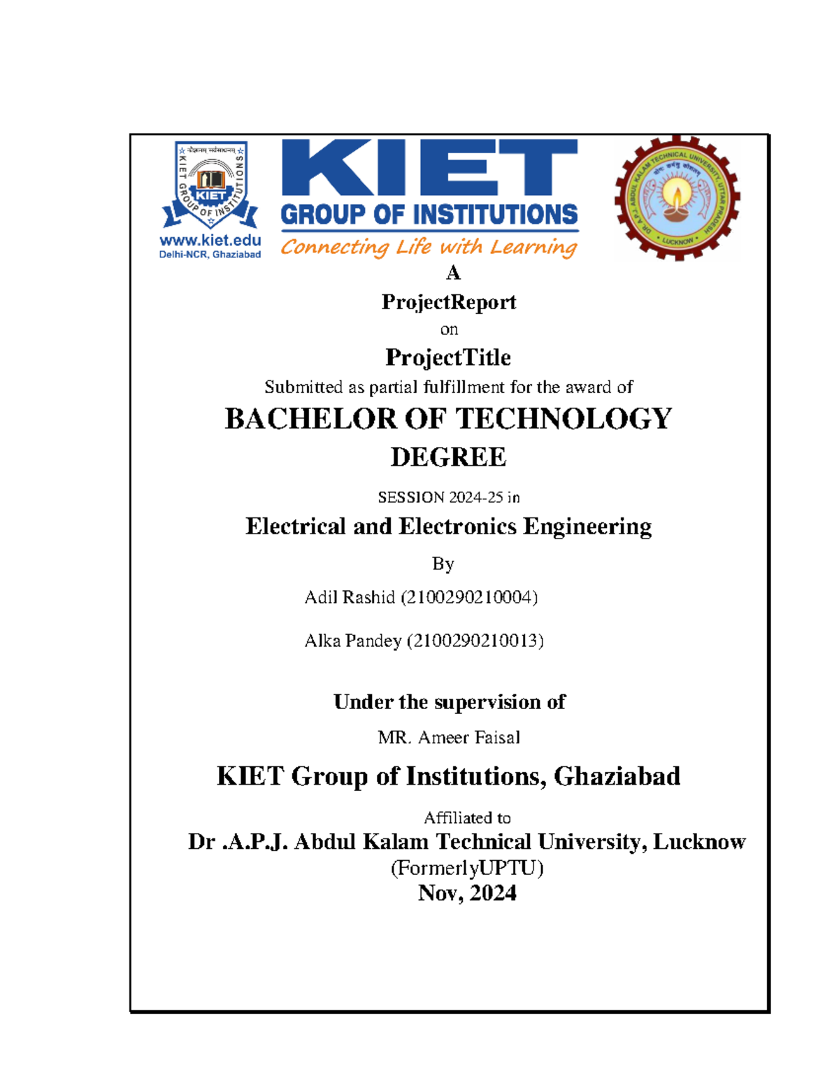 B.Tech Project Report: Analysis of Renewable Energy Resources Using ...