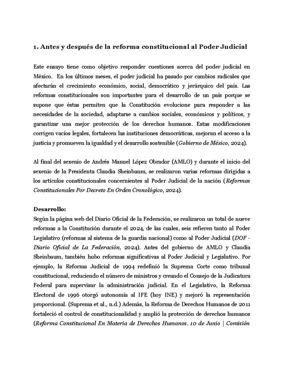 Reformas Constitucionales y Poder Judicial en México: Análisis PIA ...