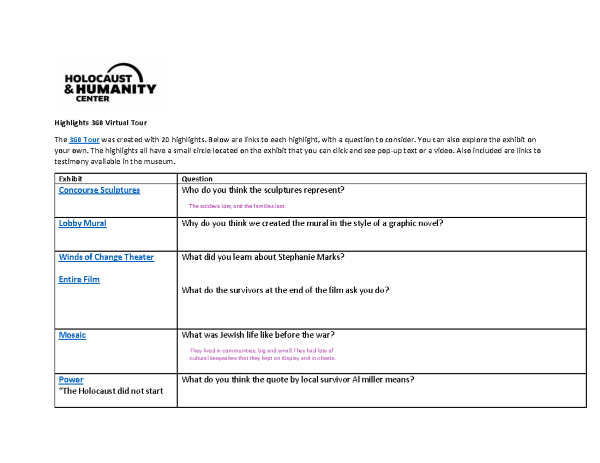 Kami Export - Daelyn Garman - Highlight Tour Activity Sheet ...