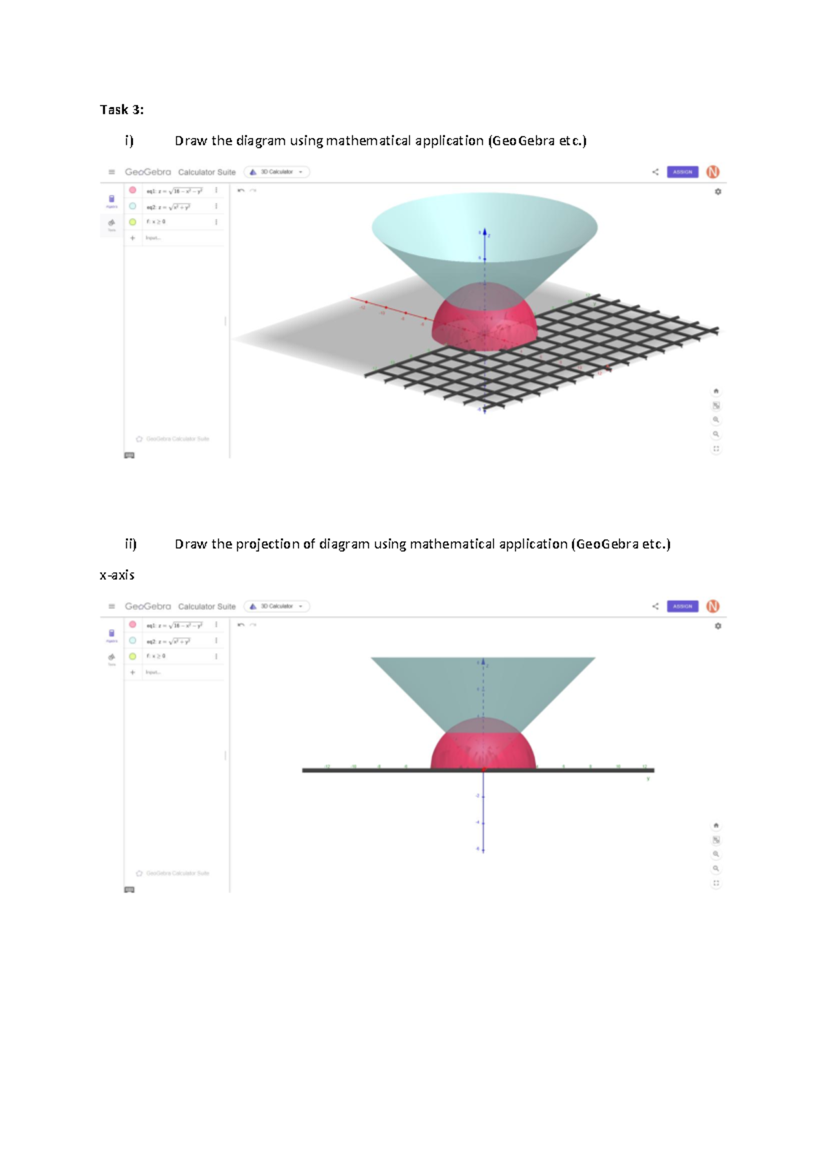 Task 3 calculus - Calculus III For Engineers - Task 3: i) Draw the diagram using mathematical ...