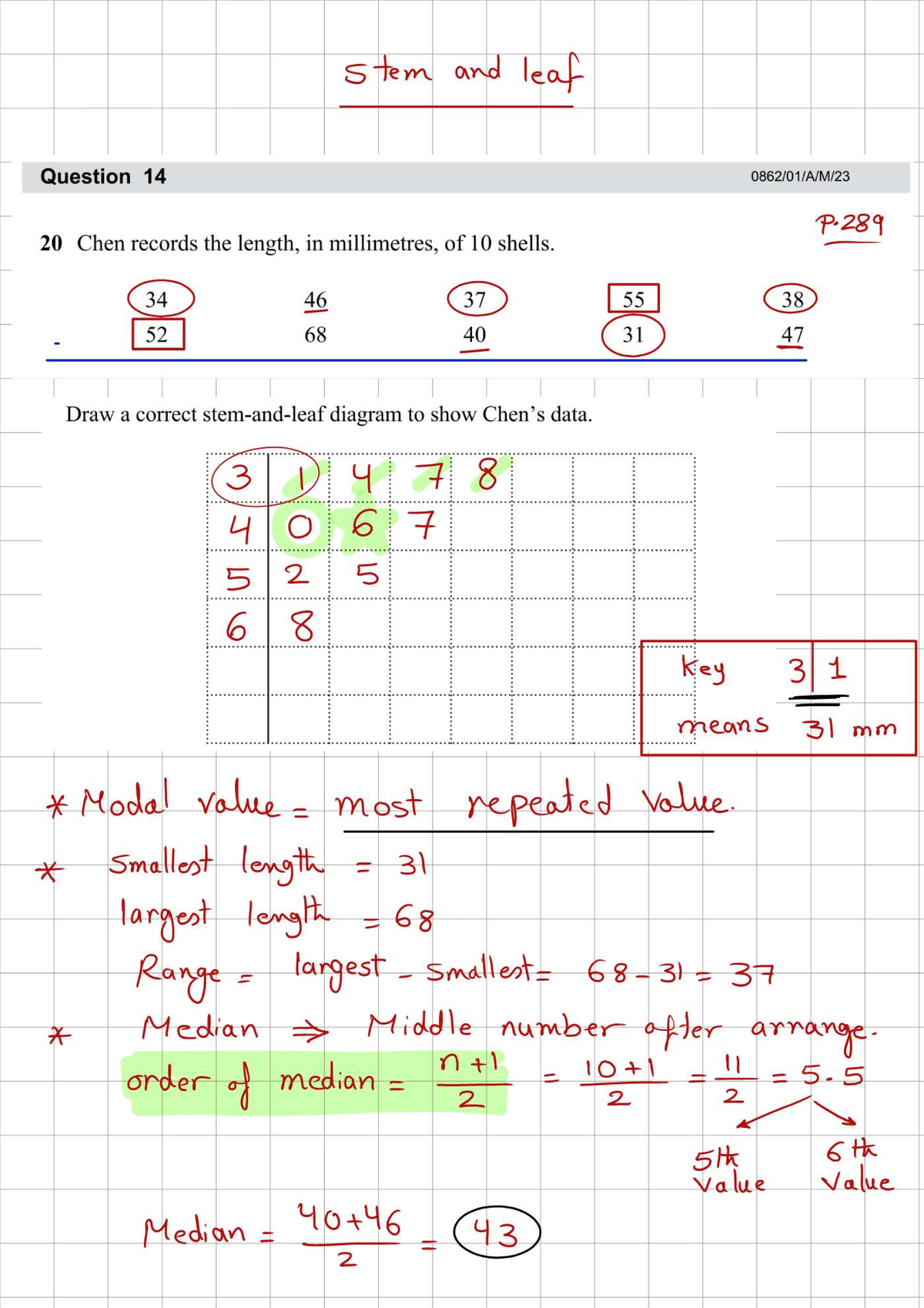 Data Analysis and Diagrams for Statistics Questions (S Tey) - Studocu