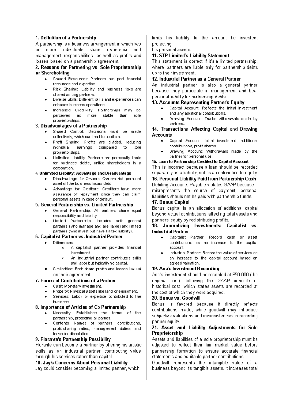 Inbound 5994753370256542414 - 1. Definition of a Partnership A ...