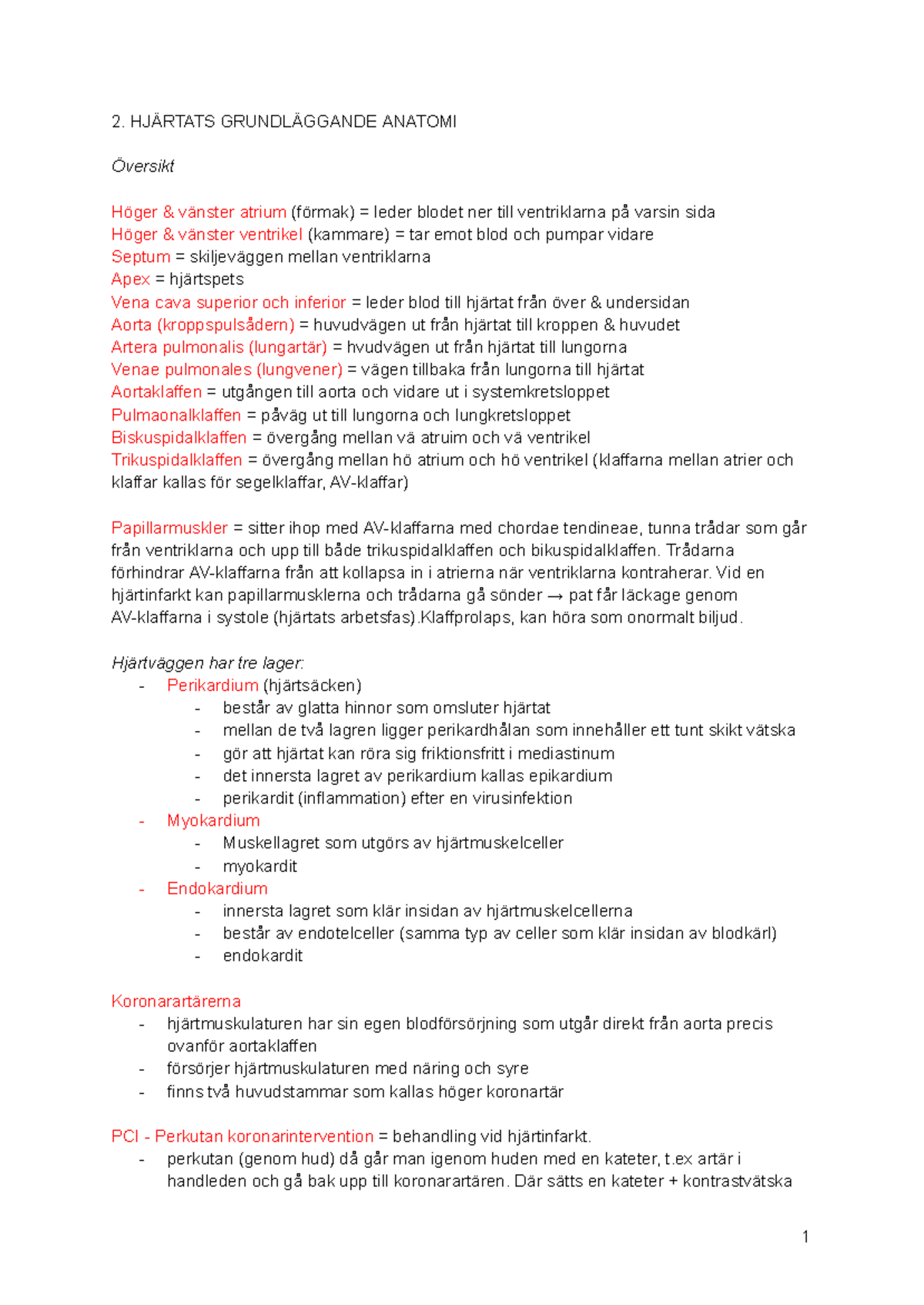 Cirkulationssystemet: Hjärta och Blodflöde - Anatomiska Grunder och ...