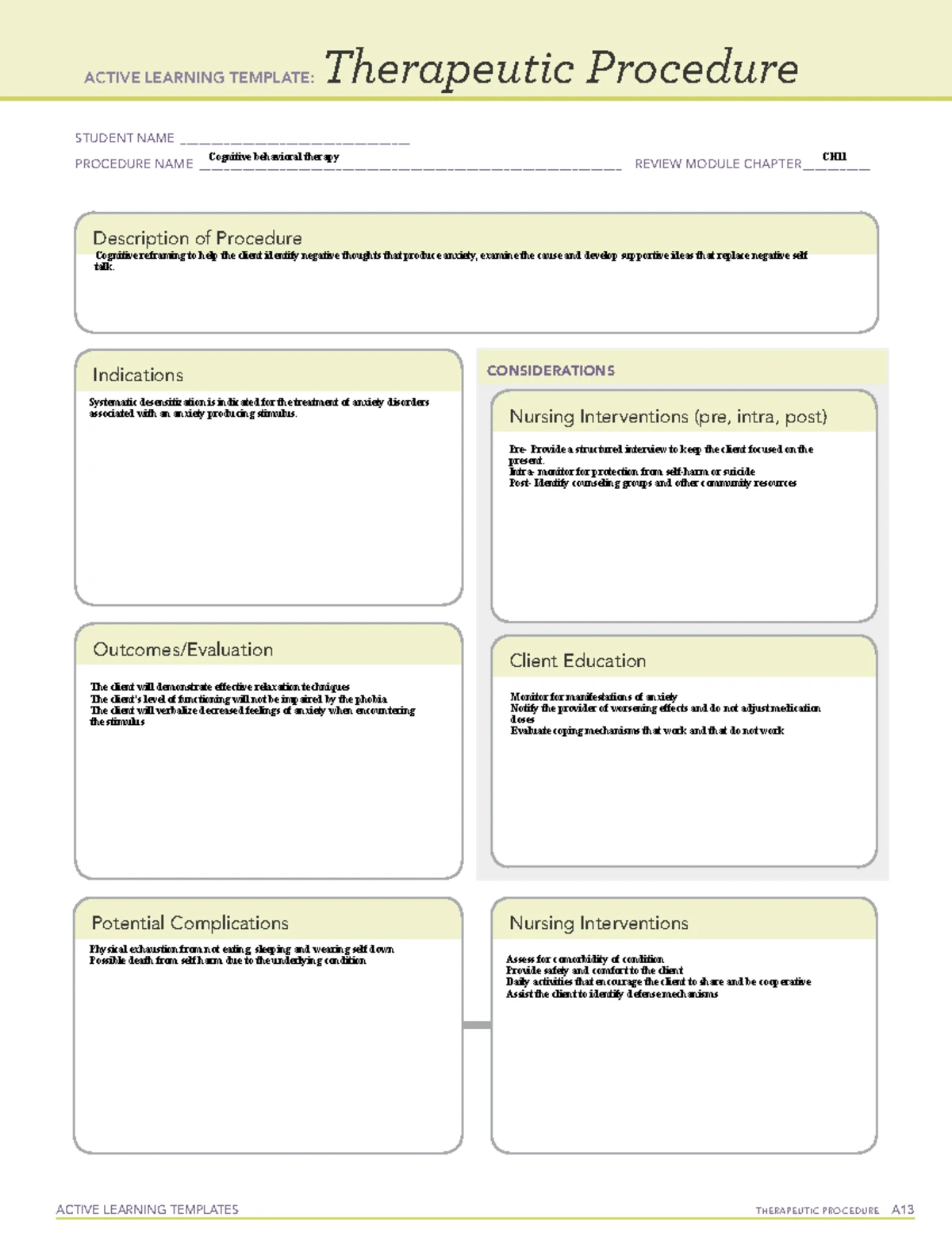 Safety ATI Template - NUR123 - STUDENT NAME CONCEPT REVIEW MODULE ...