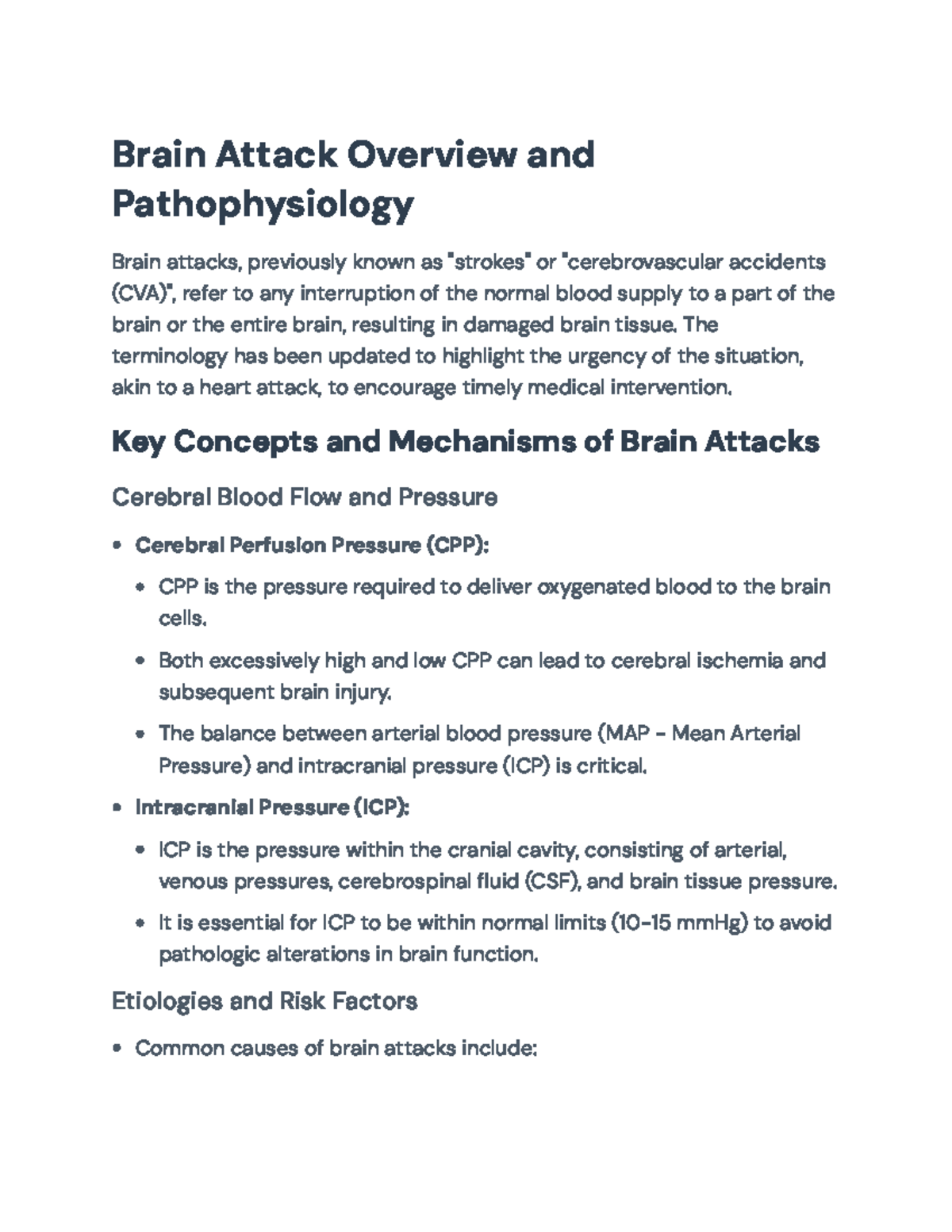 Understanding Brain Attacks: Types, Mechanisms, and Management - Brain ...