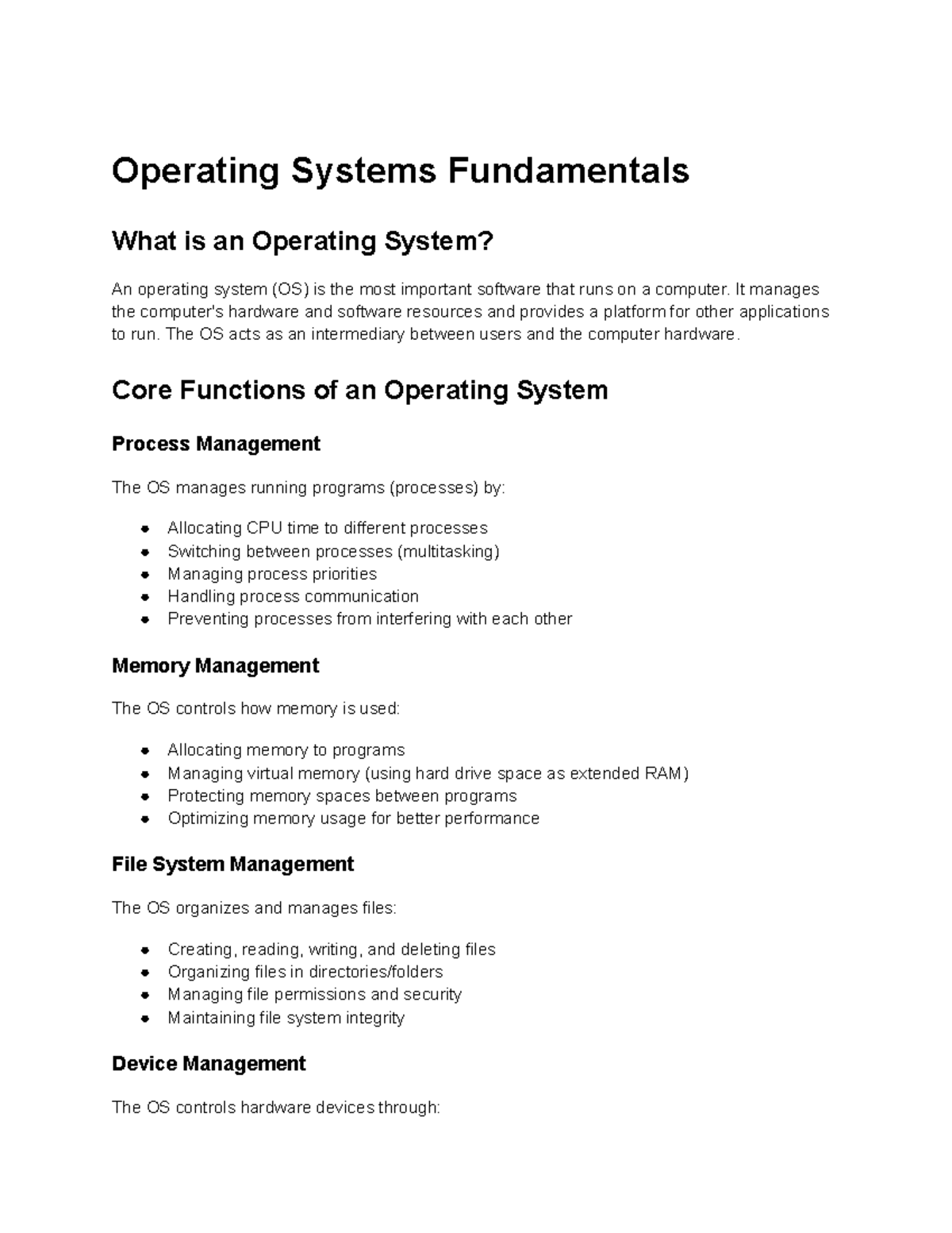 3 - Operating Systems Fundamentals: Deep Dive into Windows, macOS ...