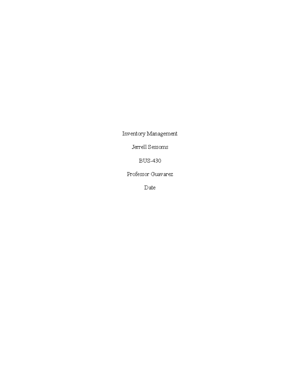 BUS-Week 9 Assignment: Analyzing Inventory Management of Geico & Ford ...