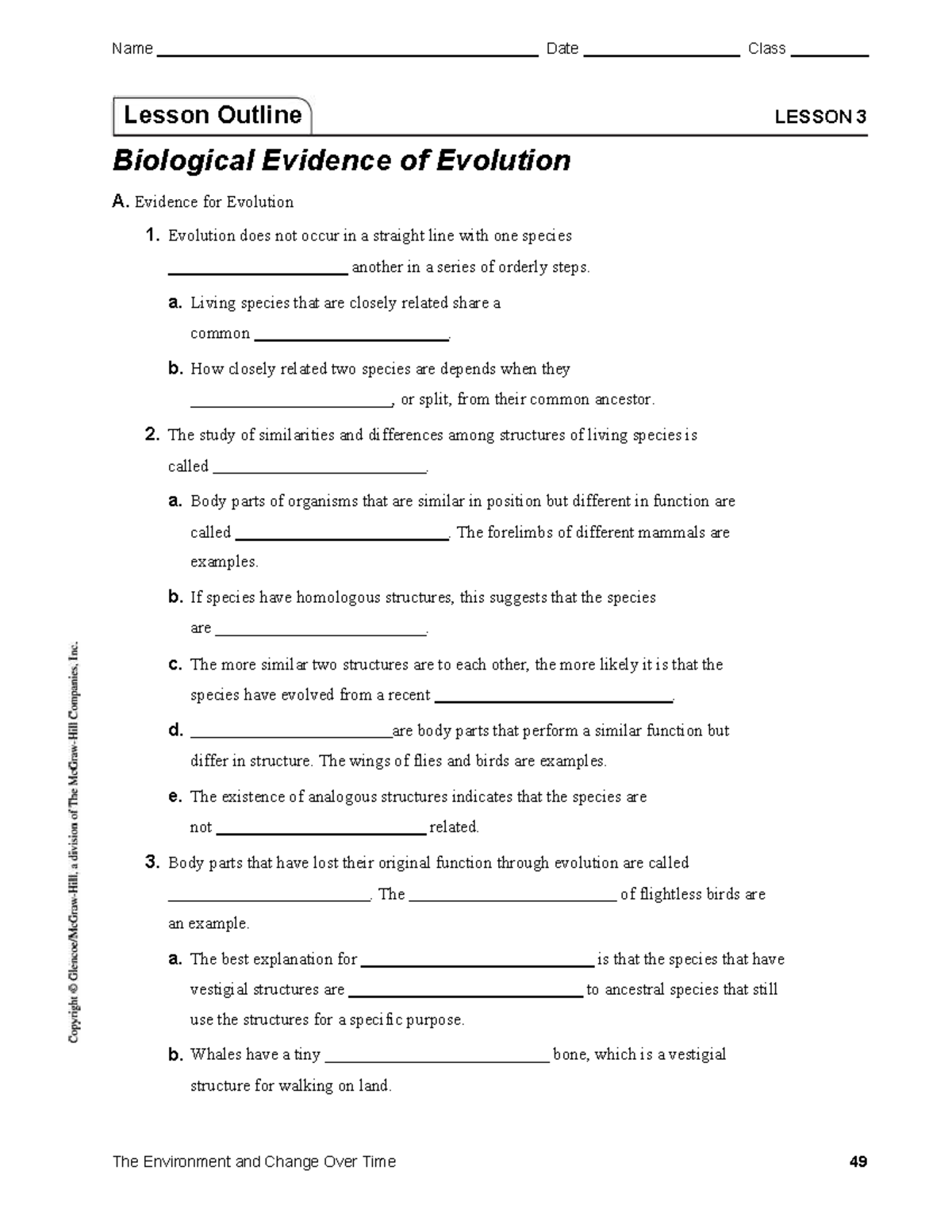 Chapter 12 lesson 3 outline - Name Date Class Lesson Outline LESSON 3 ...