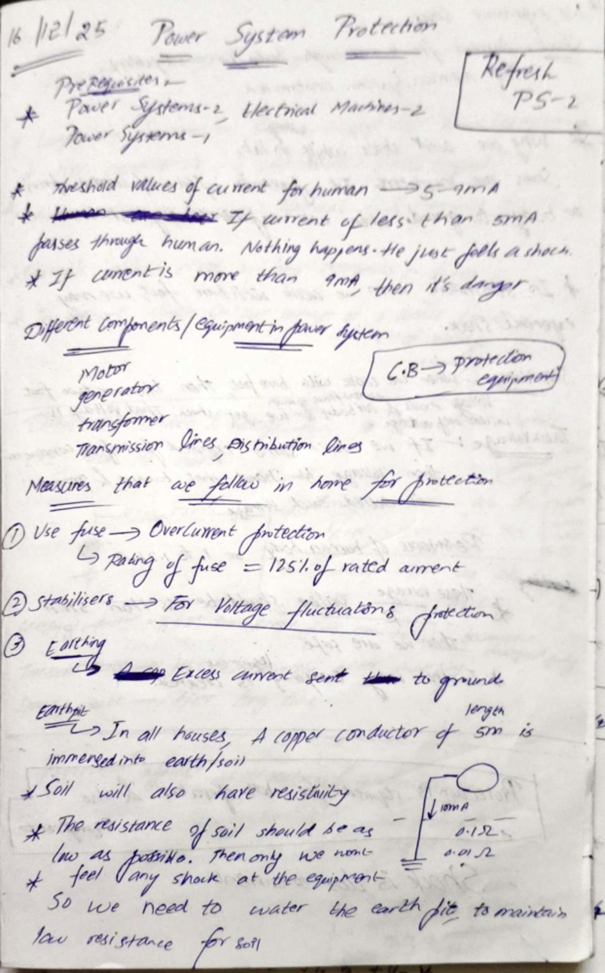 PSP 16: Power System Protection Essentials and Safety Measures - Studocu