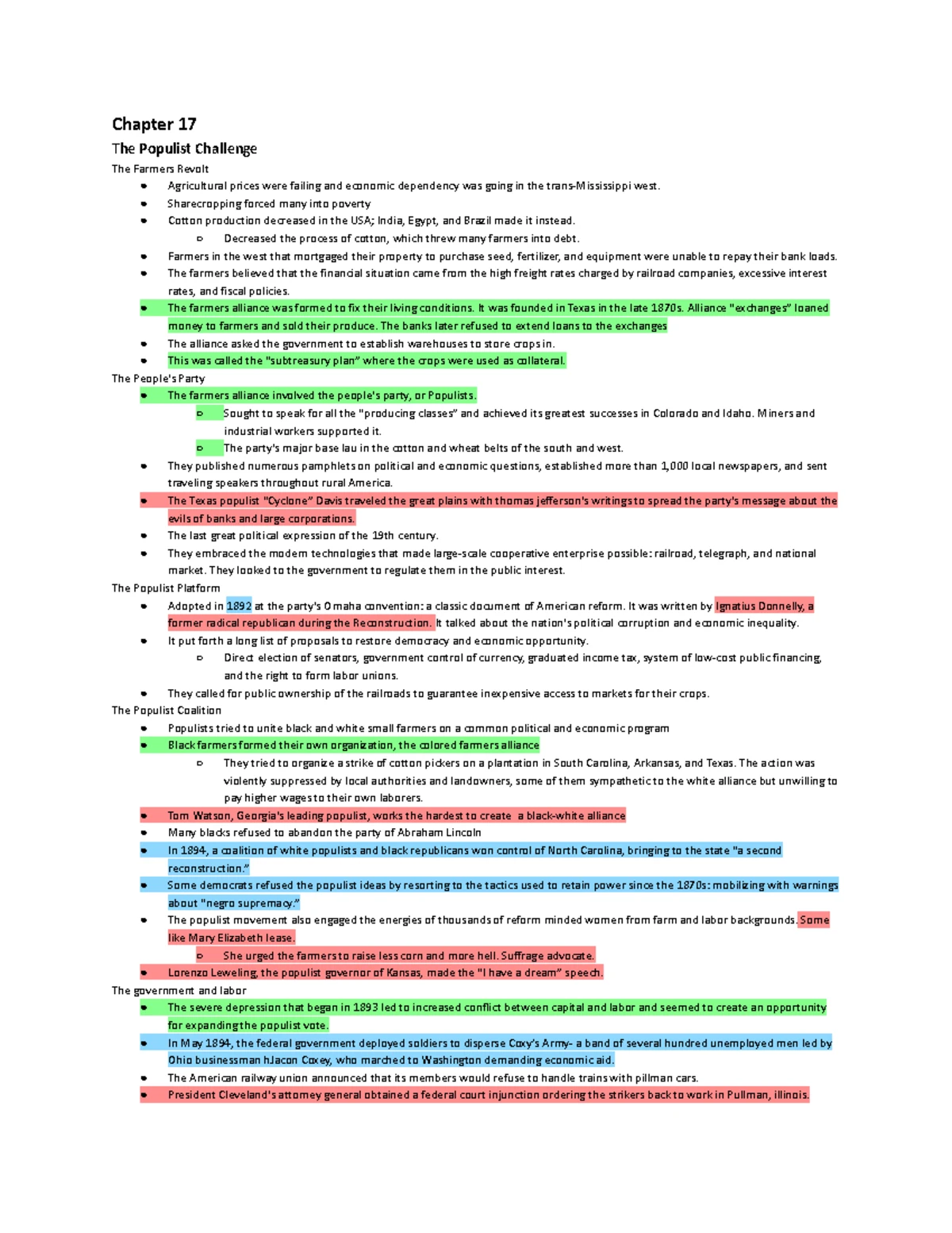 Chpater 19 - Reading Notes - Give Me Liberty!: an American History ...