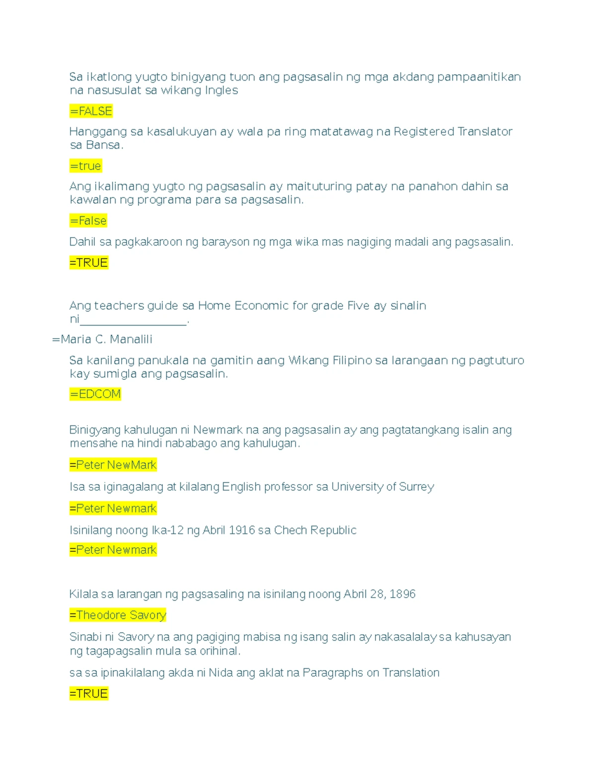Data Structure And Algo Prelim To Finals Main Stacks Is Also Called A Algorithm Queue False