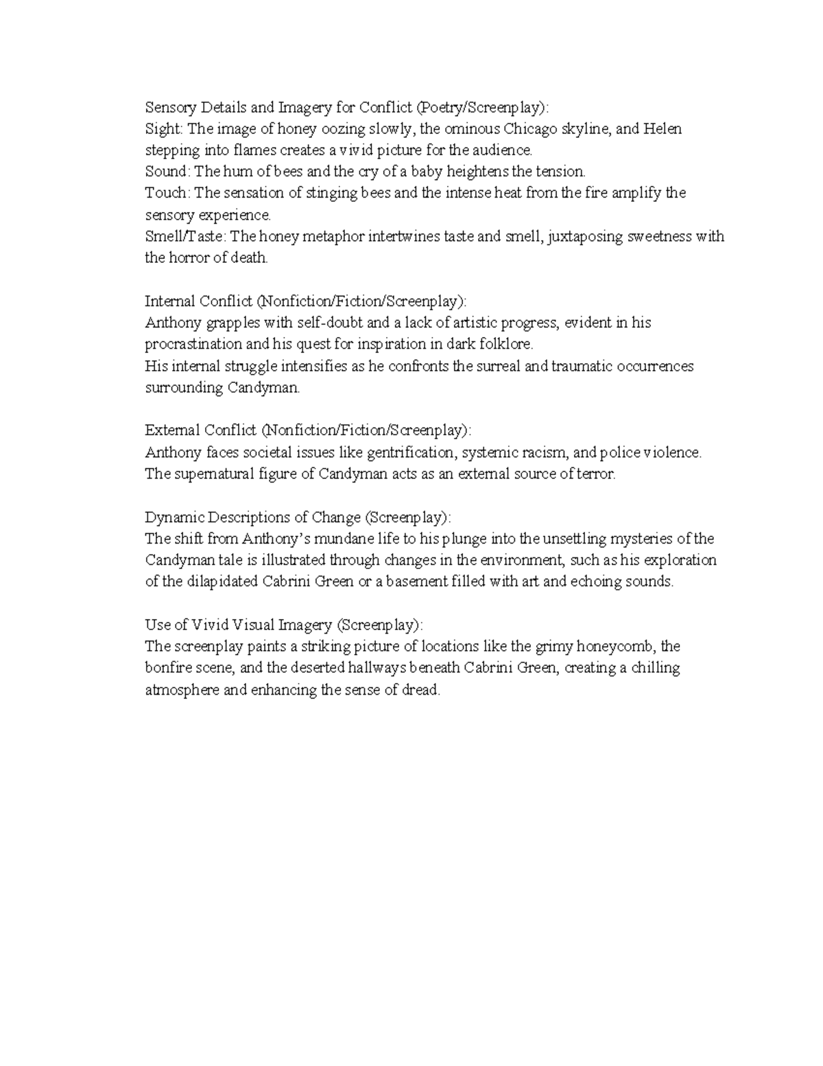 2-2 - Creative Work Using the information and examples from the module ...