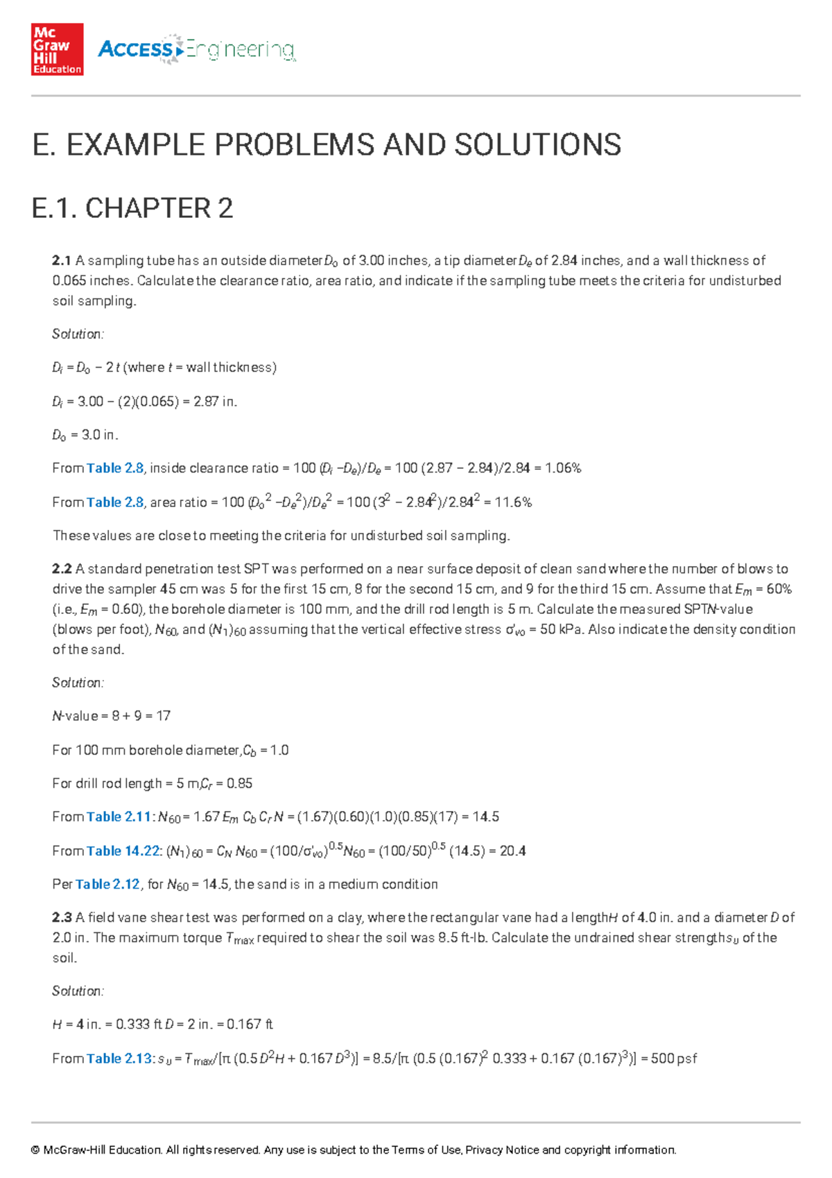 Example Problems & Solutions for Soil Mechanics (Course: CE-204) - Studocu