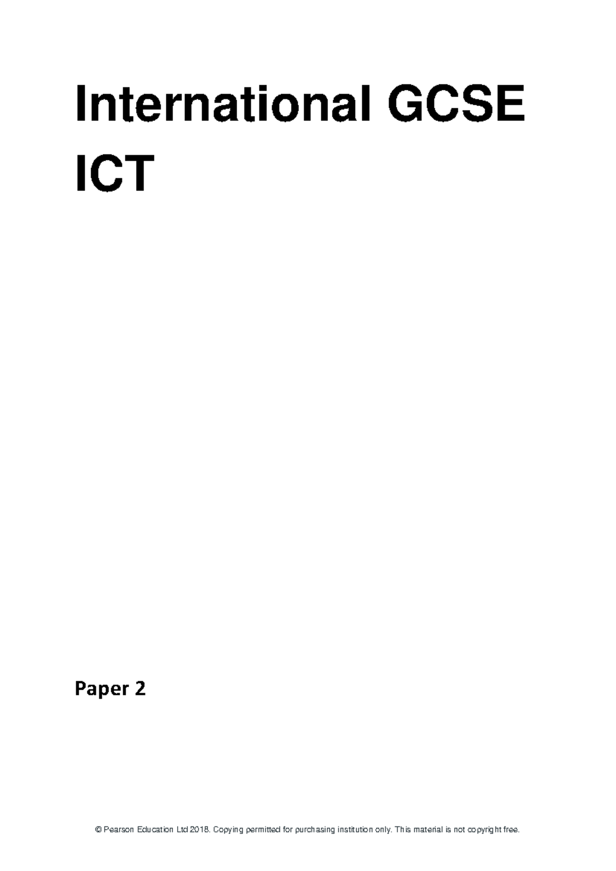Igcse ICT 4IT02 - Paper 2 Solutions and Task Instructions - Studocu