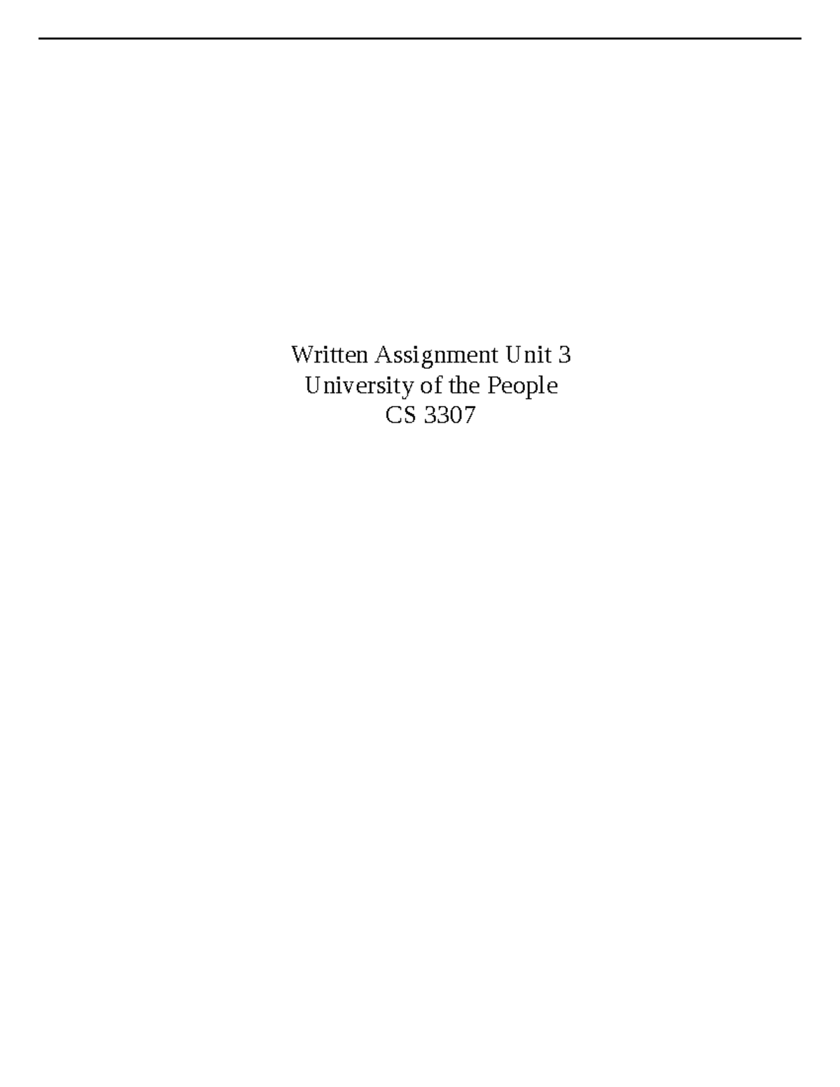 CS 3307 Written Assignment: Exploring File Systems & RPC in OS - Studocu