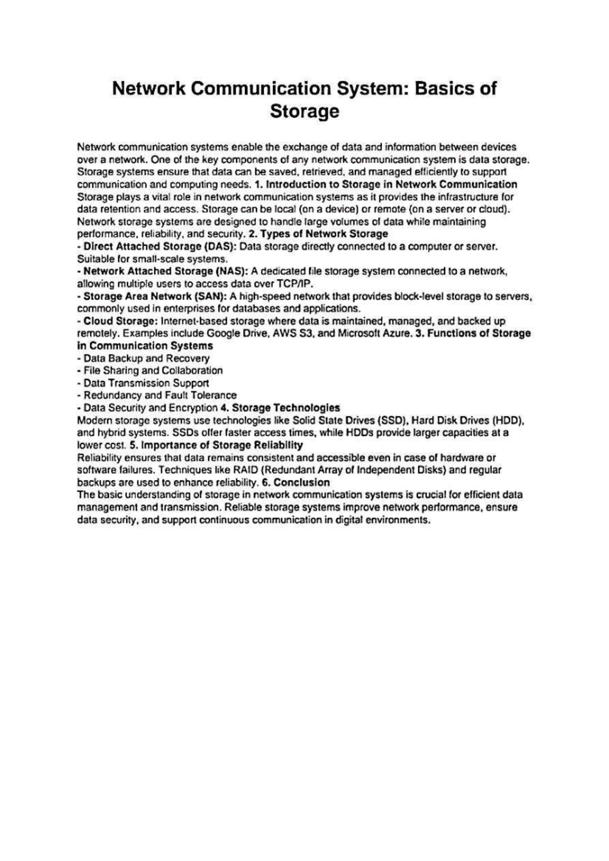 Unit 1 CN - Networking and Storage Systems Overview - Studocu