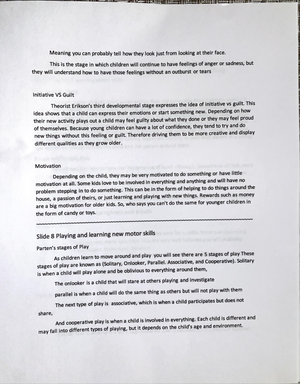 Psych Child. Dev. note guide thoughts and thinking - This can be shown ...