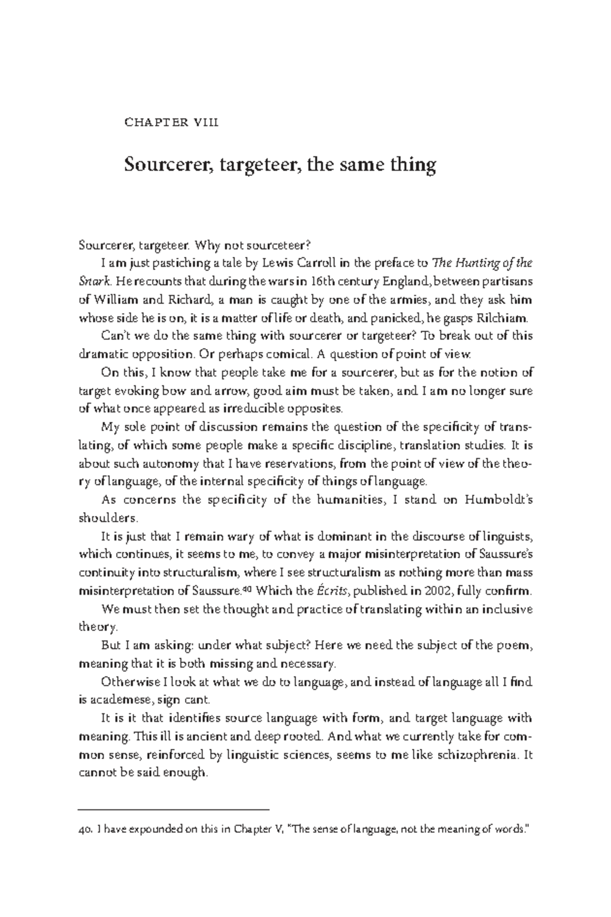 Chapter IX: Sourcerer vs. Targeteer - Ethics and Politics of ...