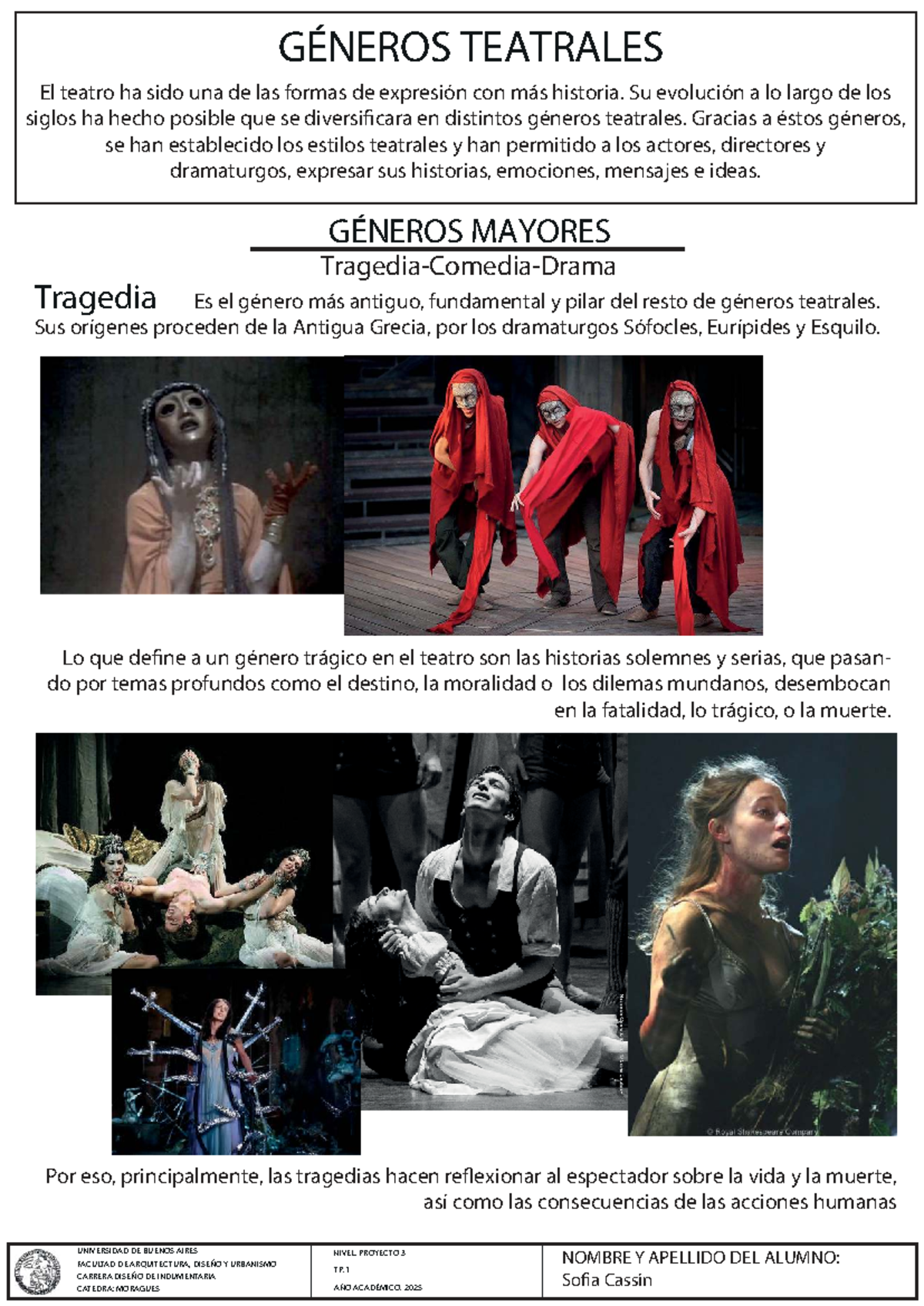 Generos teatrales - El teatro ha sido una de las formas de expresión ...