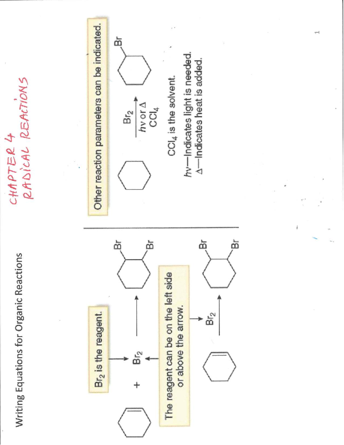 CH 4 Lecture Notes: Writing Equations for Organic Radical Reactions ...