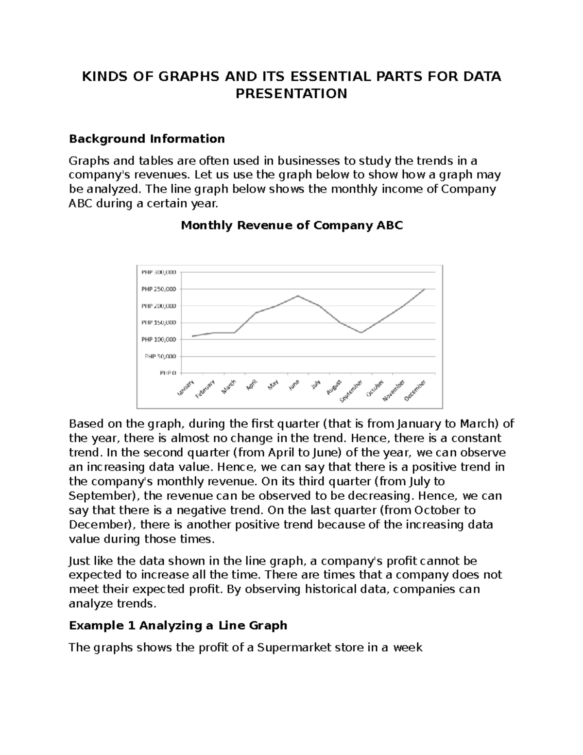 Kinds OF Graphs AND ITS Essential Parts FOR DATA Presentation - KINDS ...