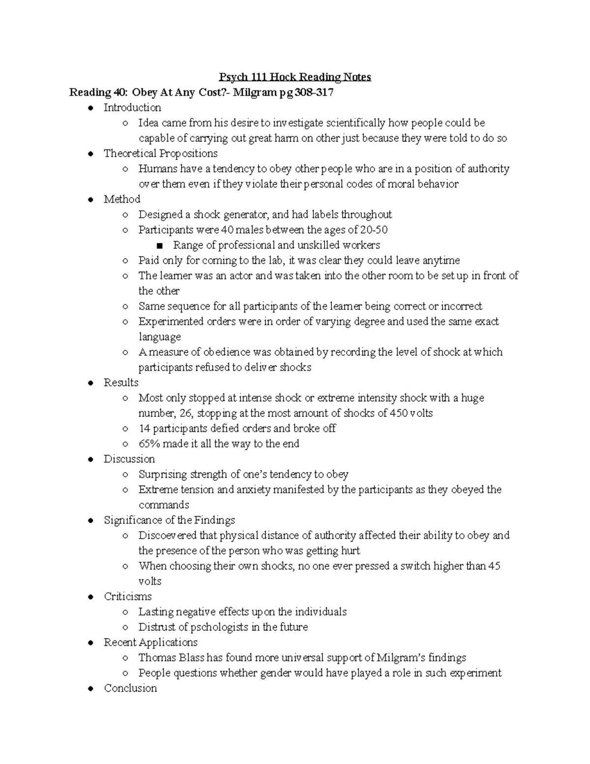 Psych 101 Lecture Notes: Key Insights from "Forty Studies That Changed ...