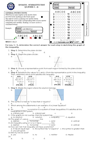 Measure of Position (Quartiles) - A Detailed Lesson Plan on Mathematics 10 I. OBJECTIVES At the ...