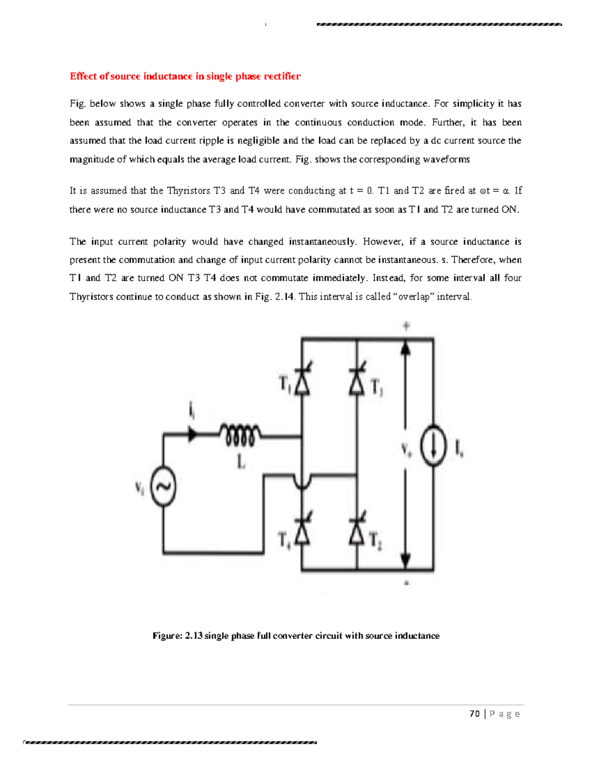 Lecture 7 - Effect of Source Inductance in Single Phase Rectifiers - ELEC 433 - Studocu