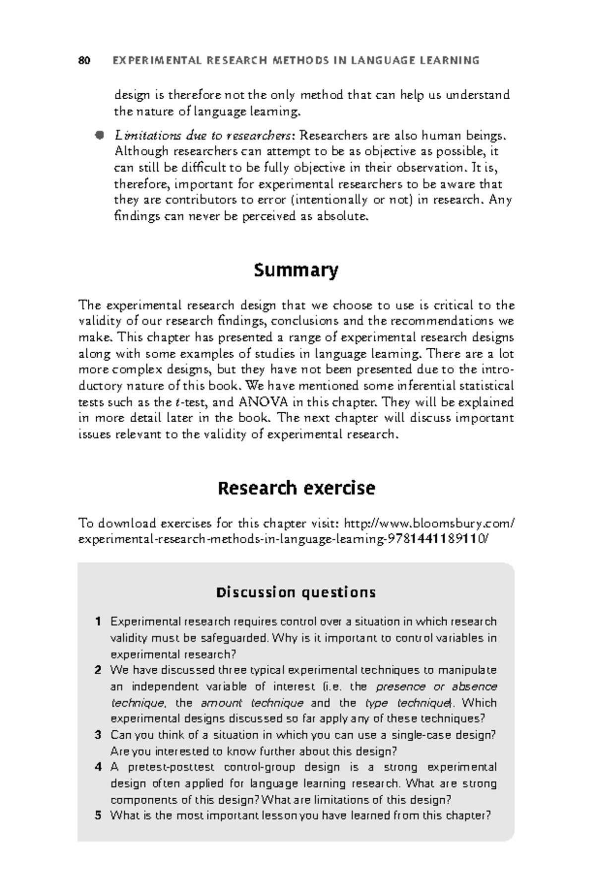 Experimental Research Methods in Language Learning - Continuum-46 - Studocu