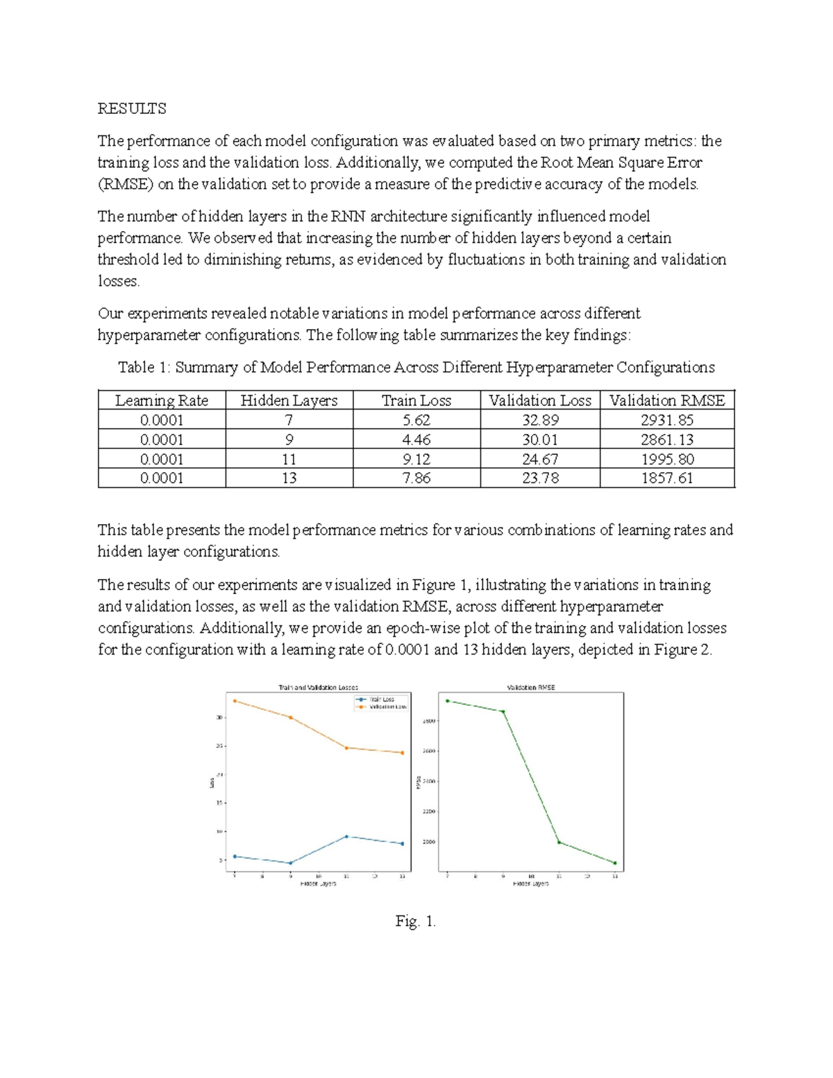 ML Model Performance Results: Training & Validation Loss Analysis - Studocu