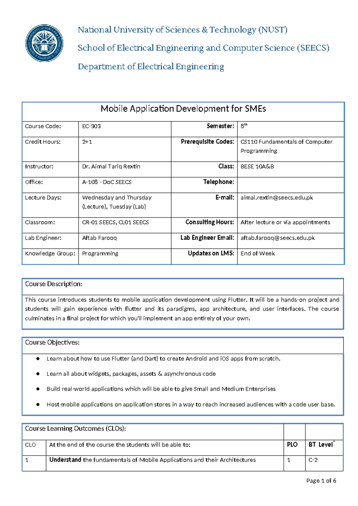 EC-303 Mobile App Development for SMEs: Course Overview and Details ...
