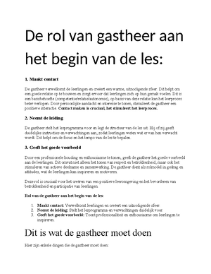 [Solved] WAT IS Didactisch analyse model van Gelder leerdoelen OBIT ...