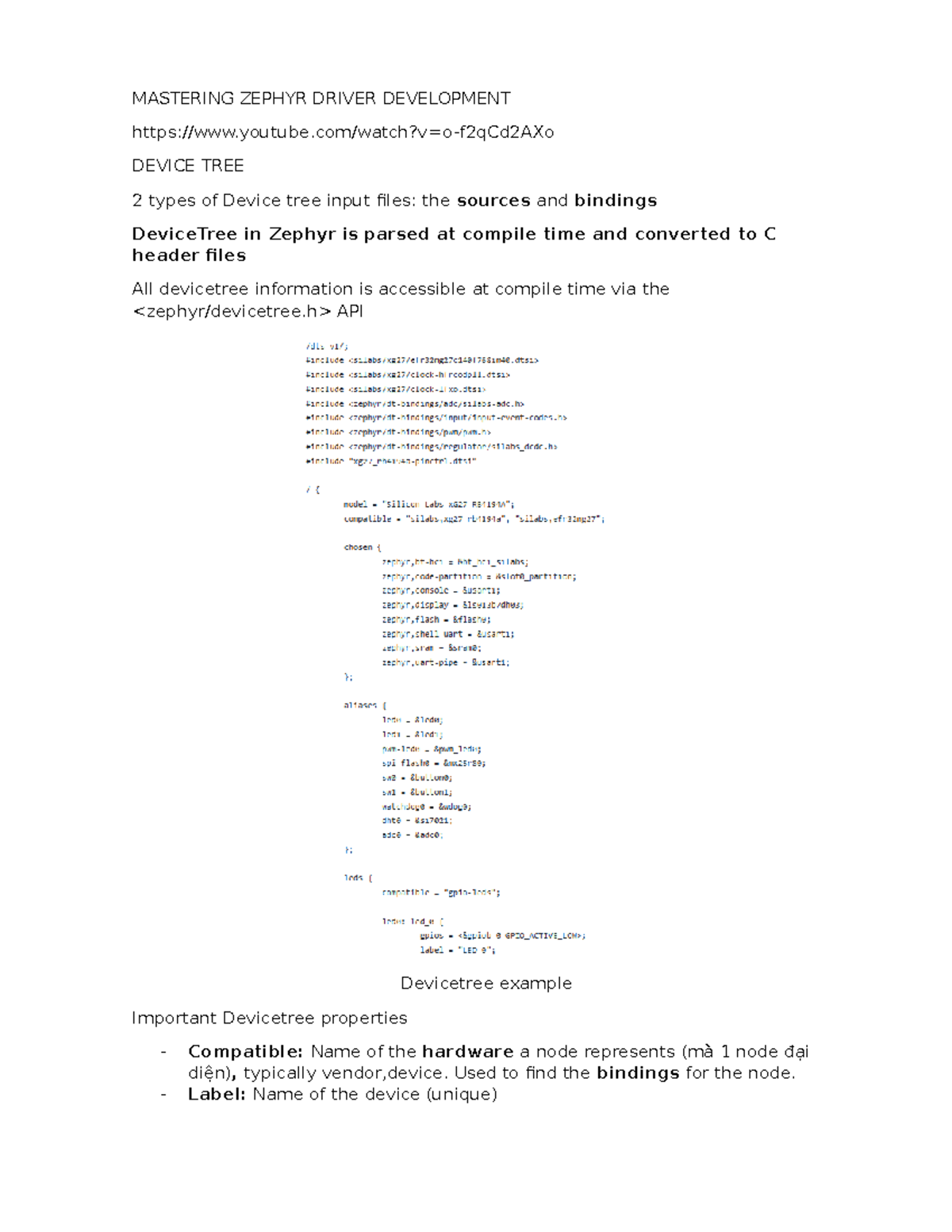 Mastering Zephyr Driver Development: Device Tree Insights - Studocu