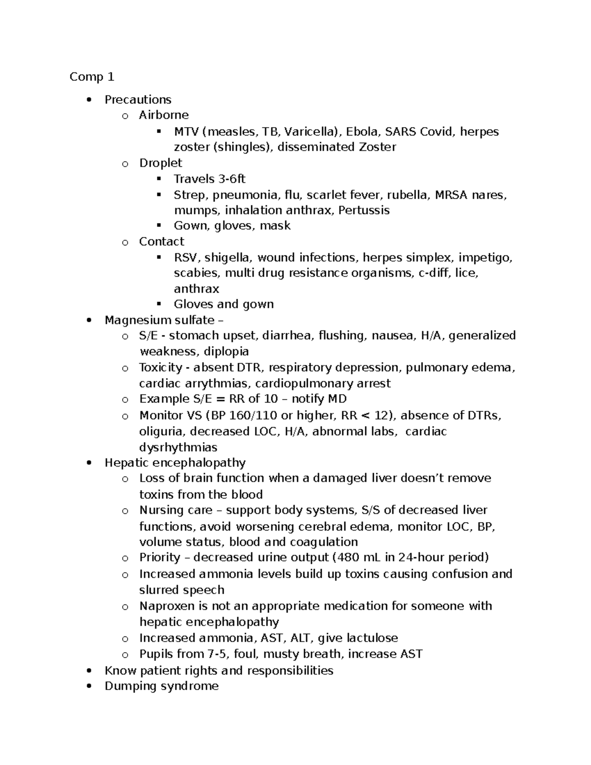 Comp 1 Final Exam Study Guide - Comprehensive Review Notes - Studocu