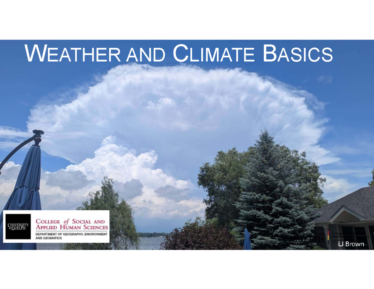 Weather and Climate Basics: Understanding Key Concepts and Energy ...
