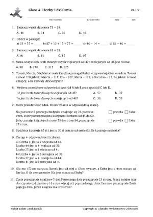 Klasa 4, dział 1 - Z historią na ty - WYPEŁ Niony - Klasa 4, dział 1 - Z historią na ty Pytanie ...