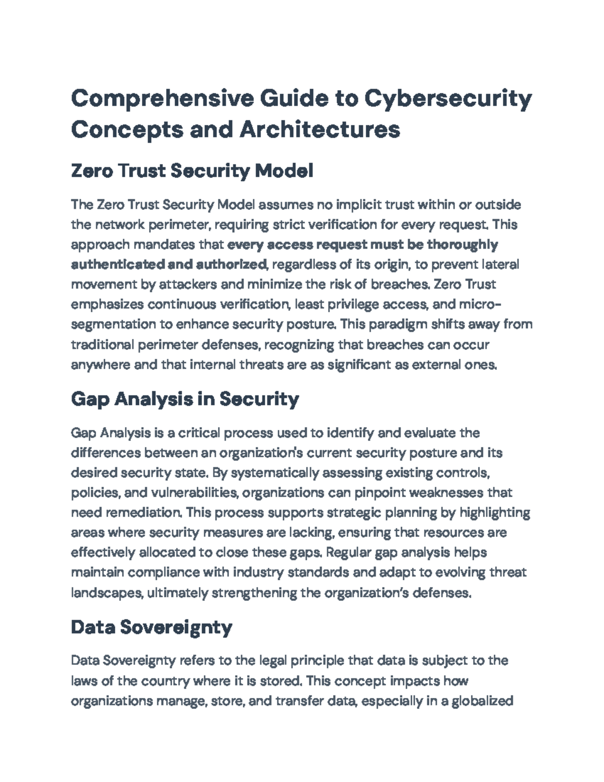 Comprehensive Guide to Cybersecurity Concepts and Architectures (CS101 ...