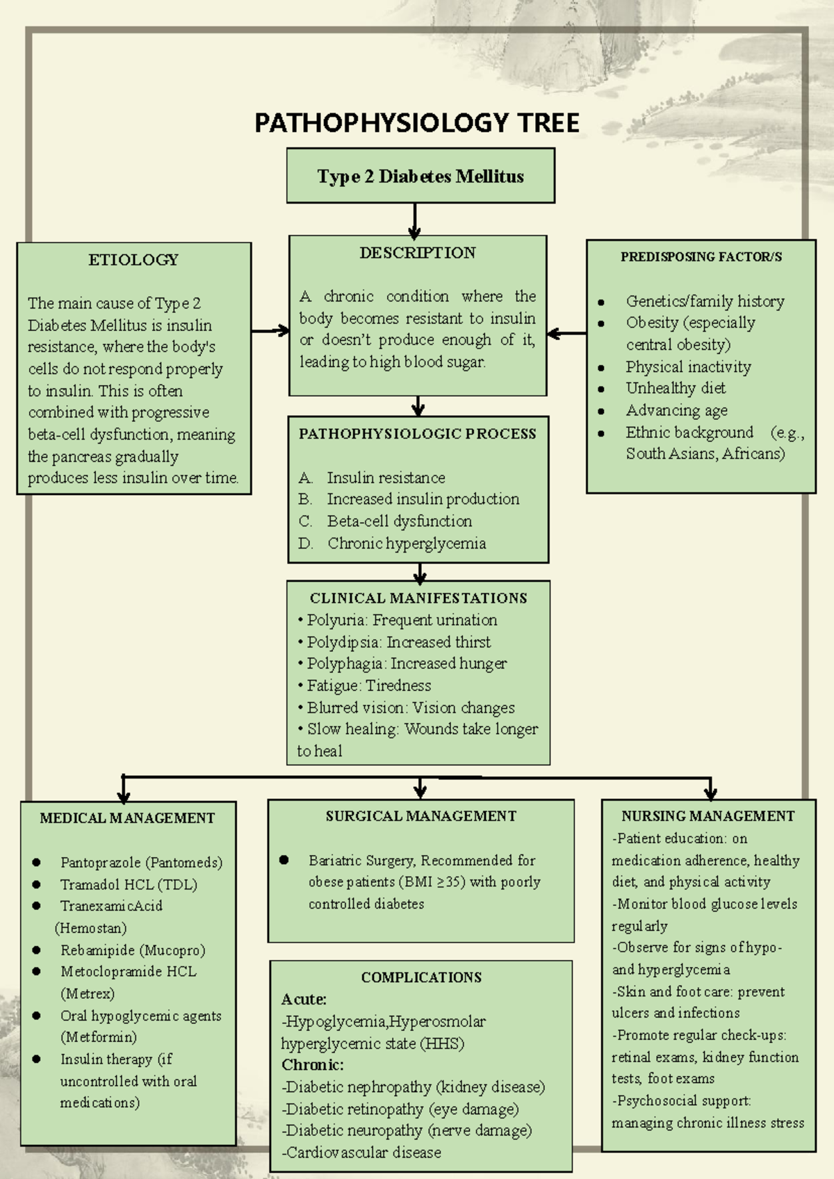 PATHOPHYSIOLOGY OF TYPE 2 DIABETES MELLITUS: ETIOLOGY & MANAGEMENT ...