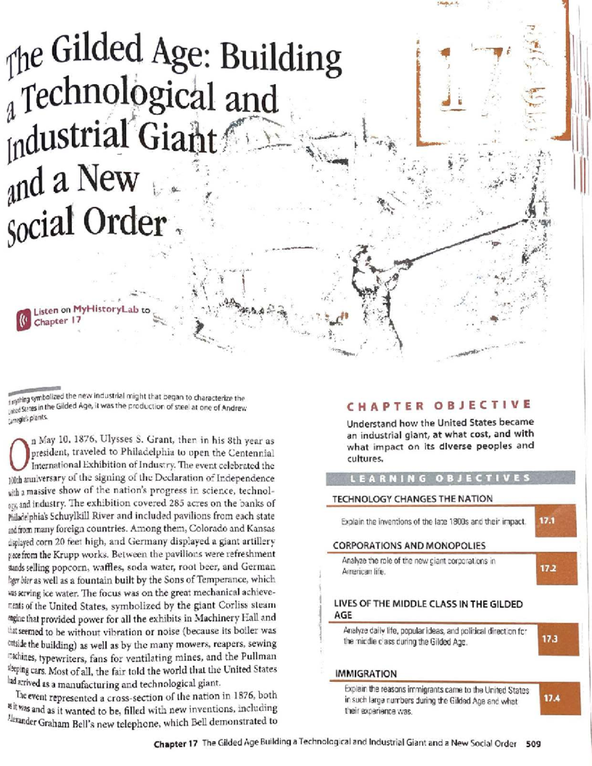 Chapter 17: The Gilded Age - Building a Technological and Industrial ...