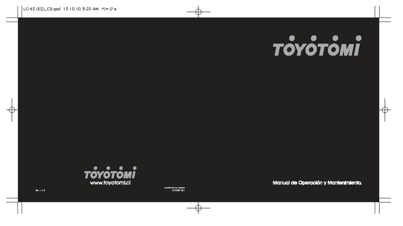 LC-43 - Manual configuración - Rev. 1/ Imprimido en Japón 8128001921 13 ...