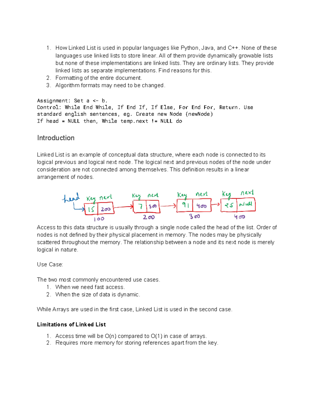 Unit 3: Linked List Concepts and Operations - XDCS - Studocu