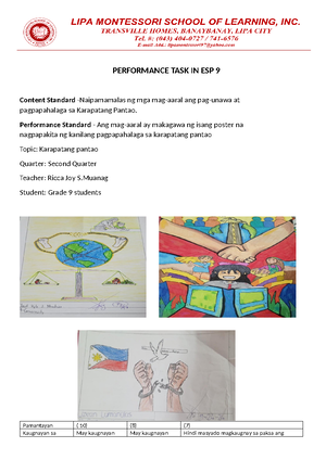 Curriculum map TLE 8 - cur map in TLE - SUBJECT: TECHNOLOGY ...