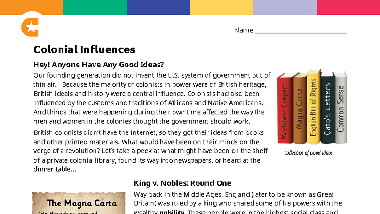Colonial Influences: Ideas Shaping U.S. Government Foundations - Studocu