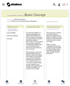 [Solved] ATI Basic Concept template Caring for a client who is ...