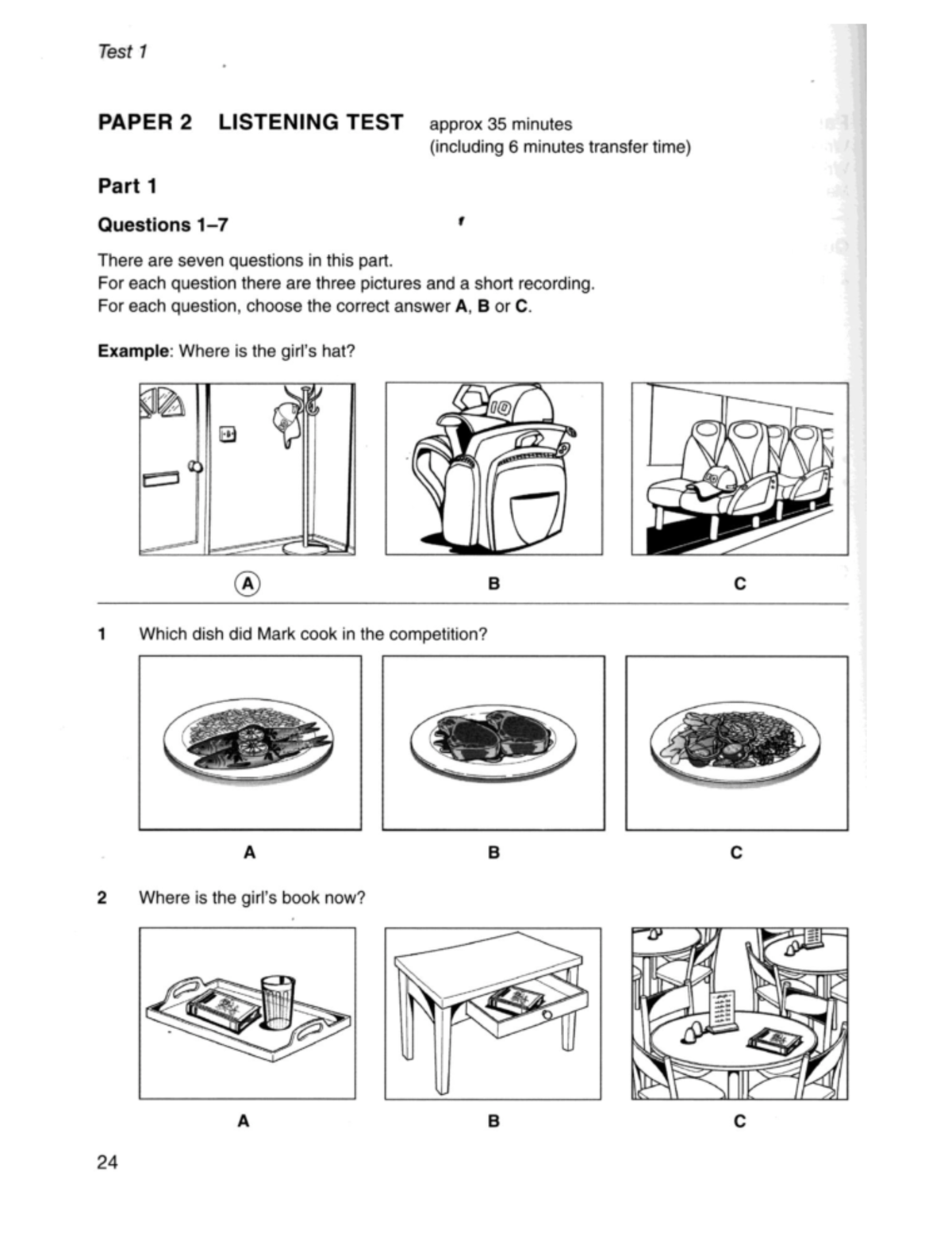 Test 1 PAPER 2 Listening Test Overview and Questions - Studocu
