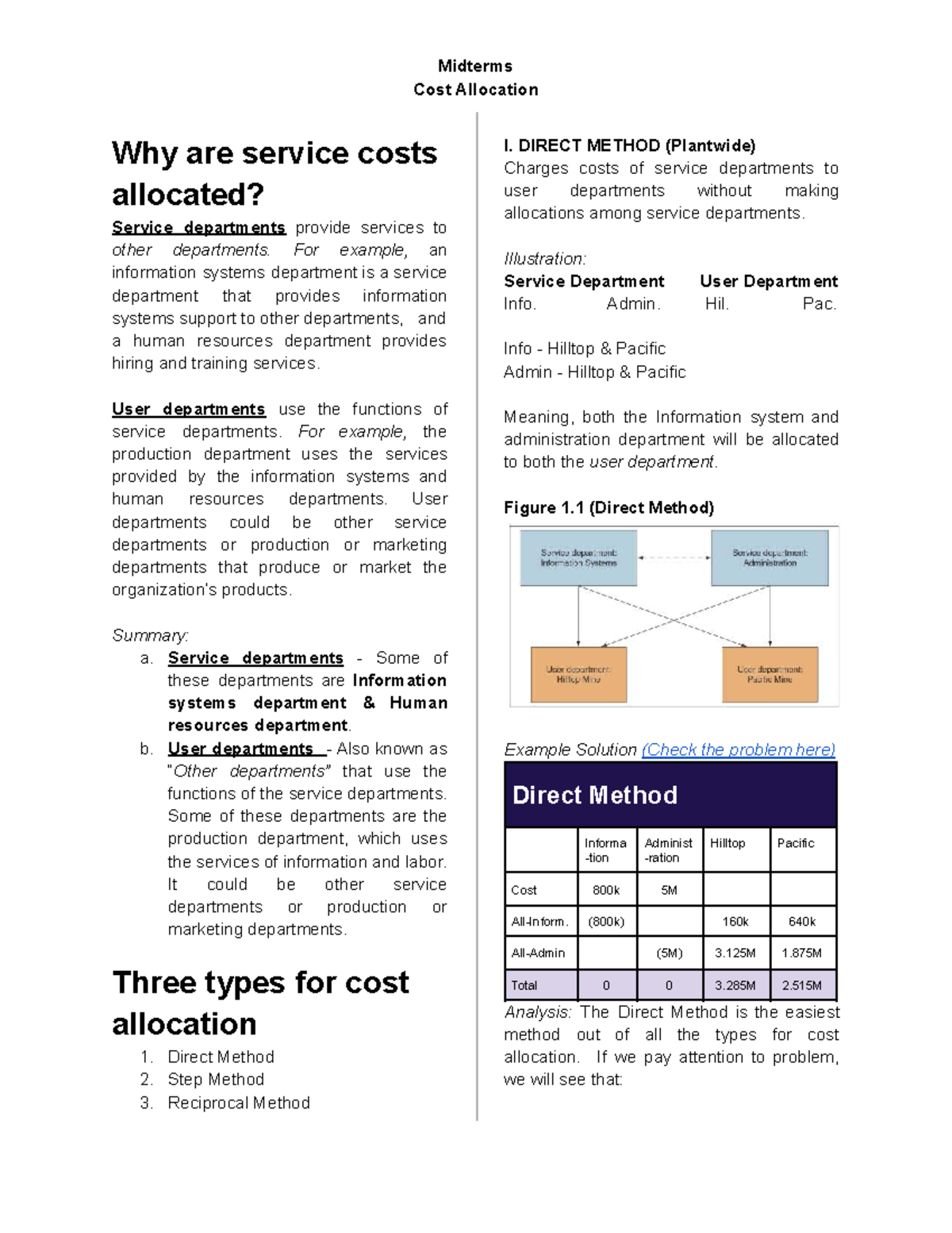 Strategic Cost Allocation - Midterms Lecture Notes - Studocu