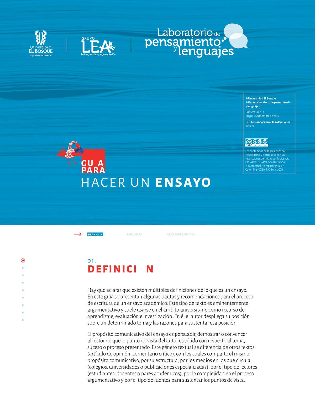 Guía para la Escritura de Ensayos - Laboratorio de Pensamiento y ...
