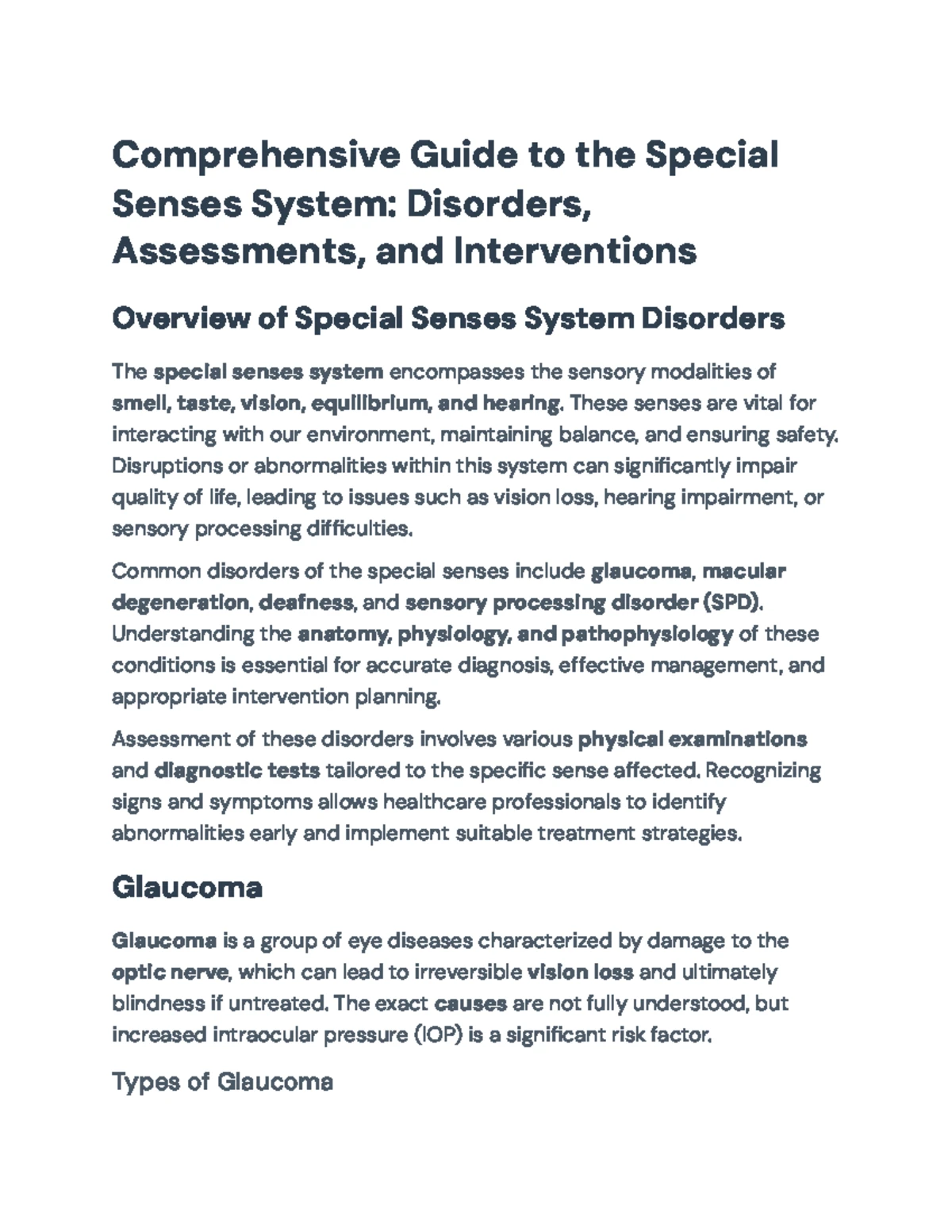 HLTAAP002 Learning Activity: Confirming Special Senses in Nursing - Studocu