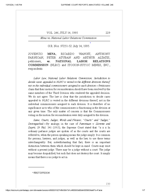 Labor Laws and Social Legislation - Atty. Cecilio Duka - Labor Laws and ...